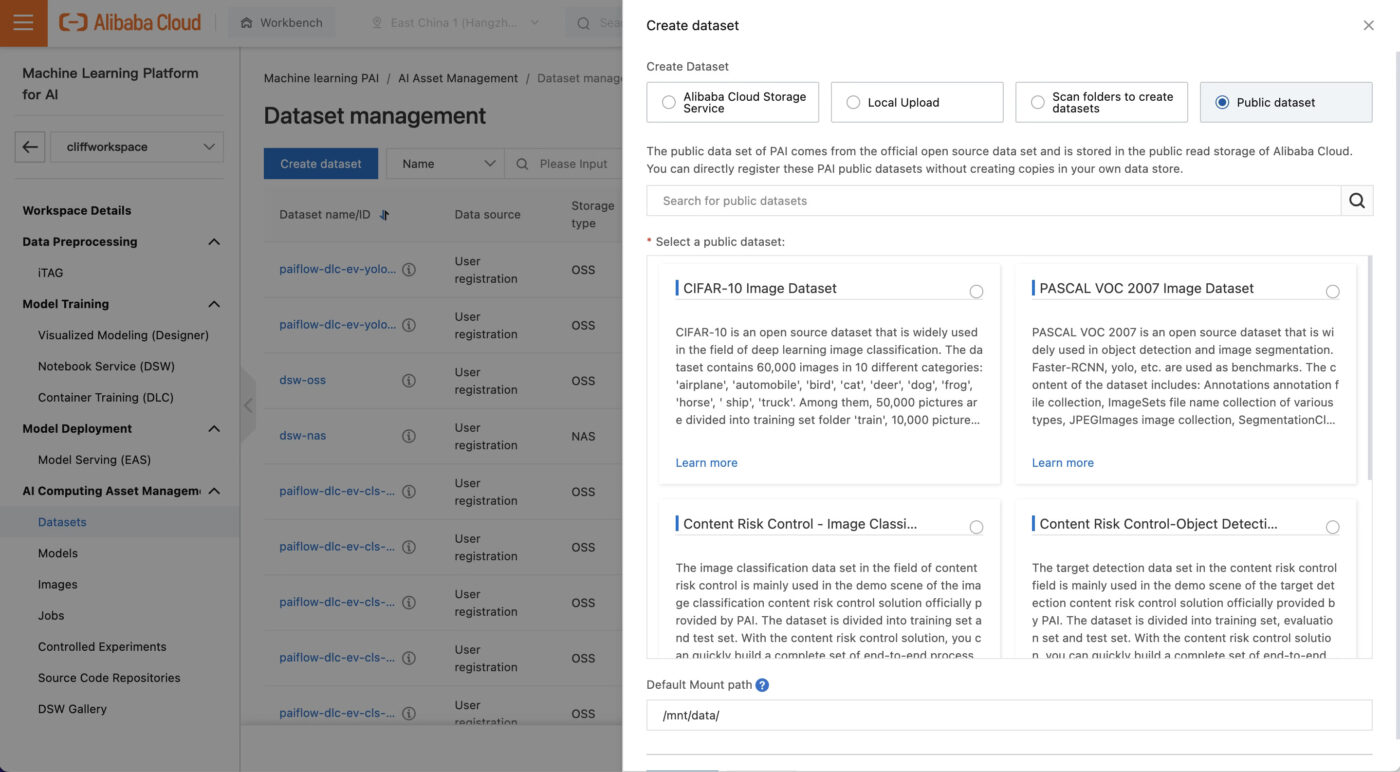 Dịch Vụ Alibaba Cloud Machine Learning Platform for AI