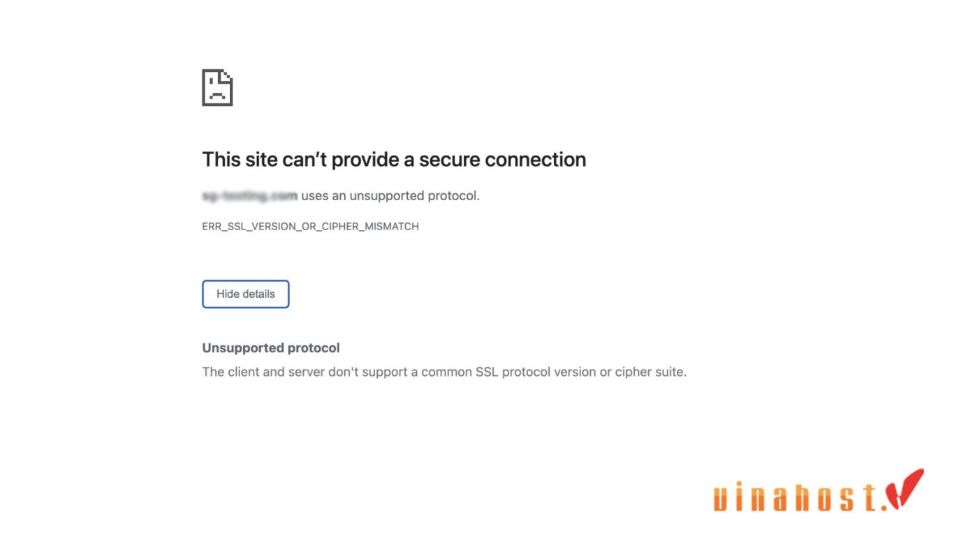 [2025] Cách sửa lỗi ERR_SSL_VERSION_OR_CIPHER_MISMATCH