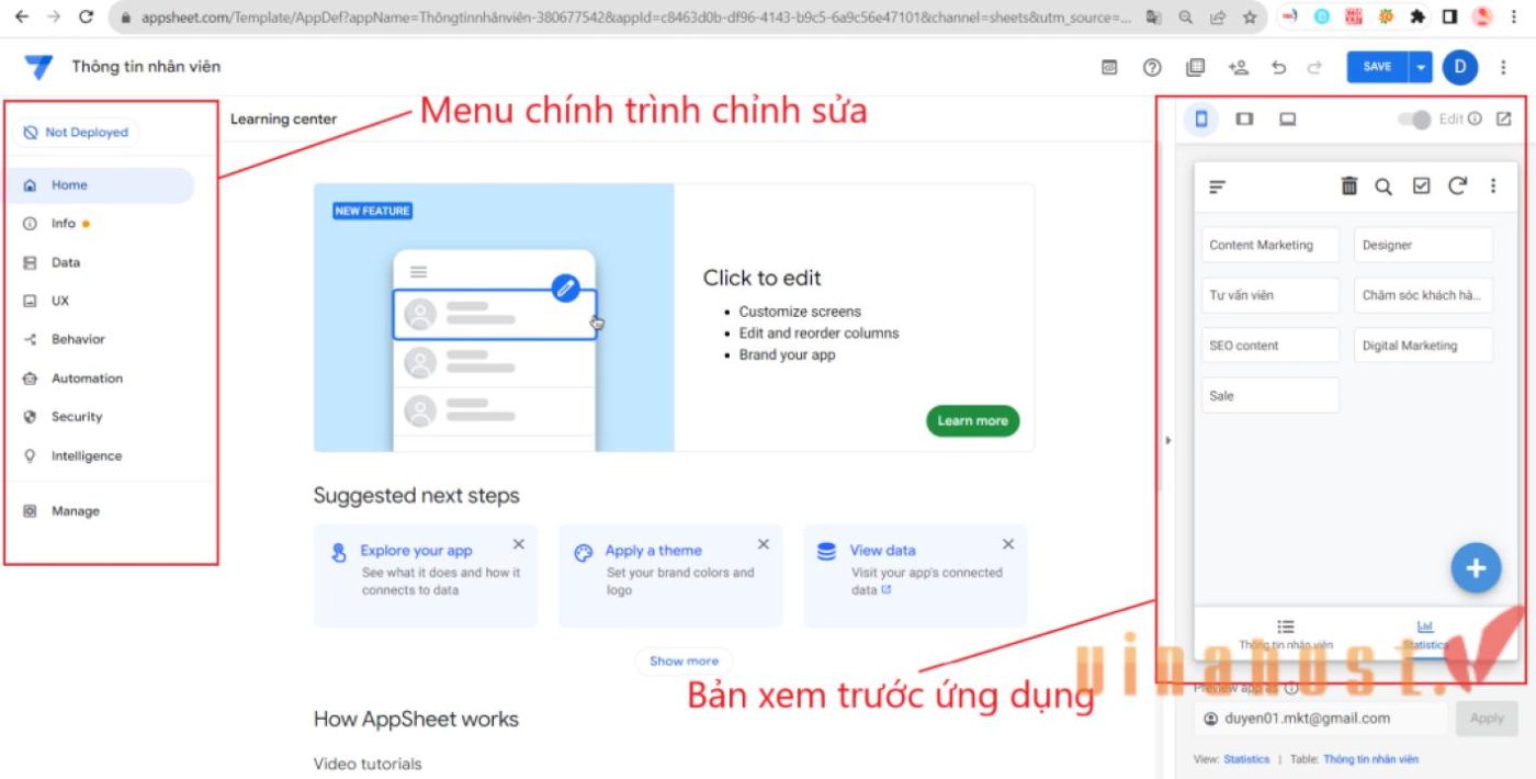 Appsheet là gì? Hướng dẫn sử dụng công cụ Google Appsheet